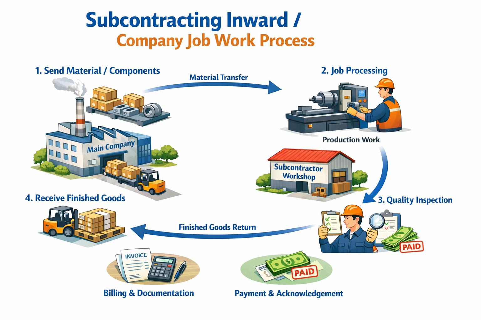 Subcontracting Inward / Company Job Work Process (Version-16)